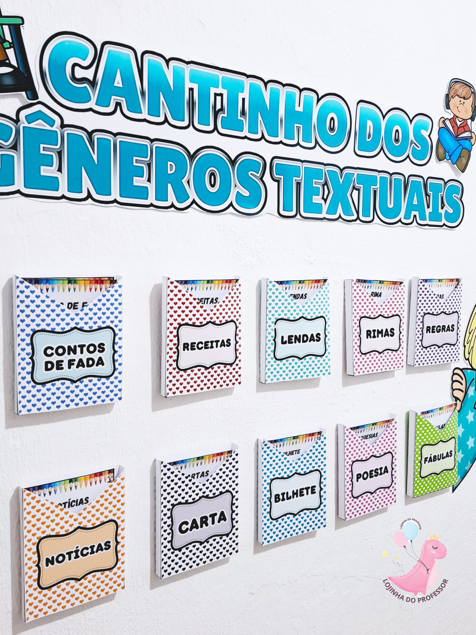 Cantinho dos gêneros textuais – Lojinha do Professor