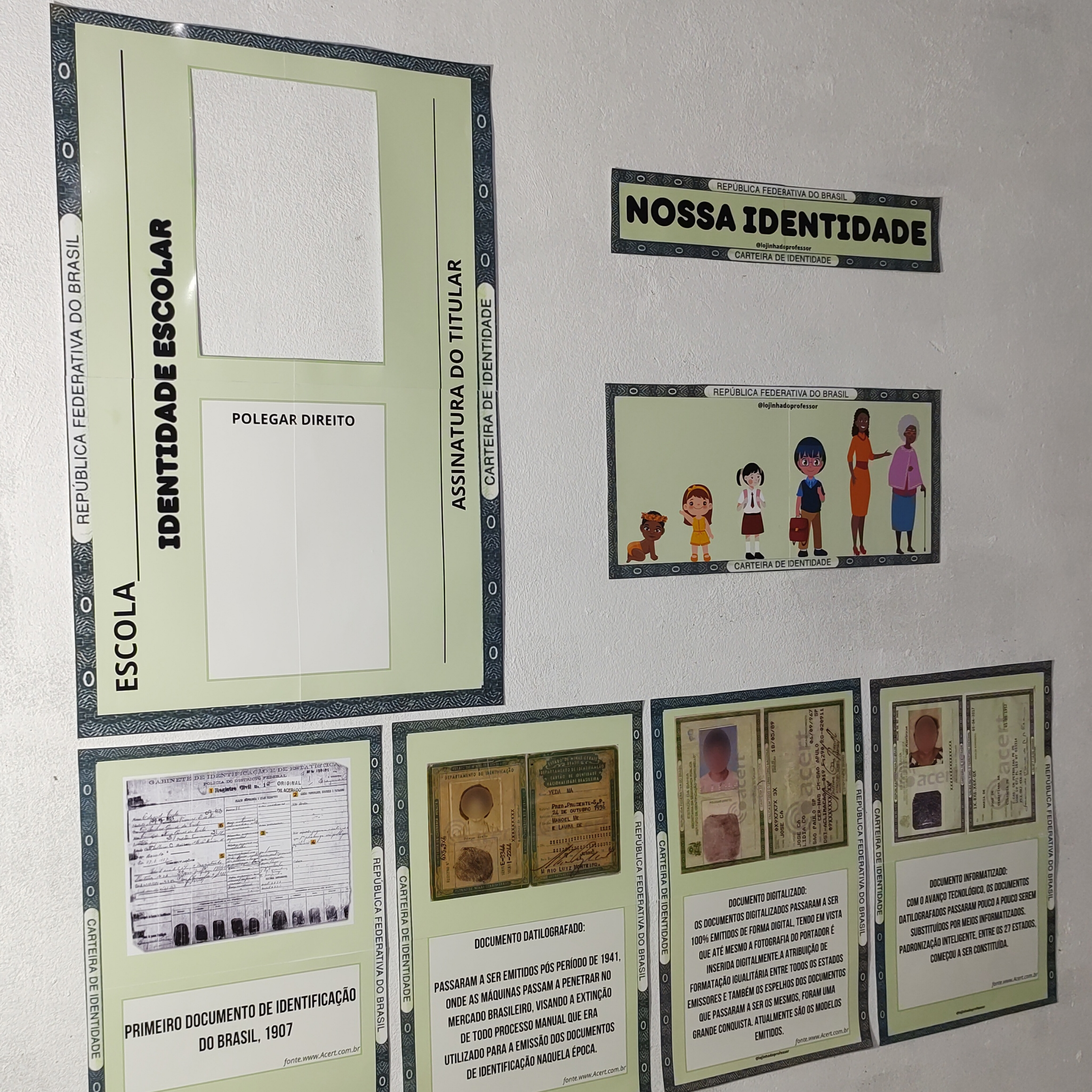 Identidade- kit – Lojinha do professor
