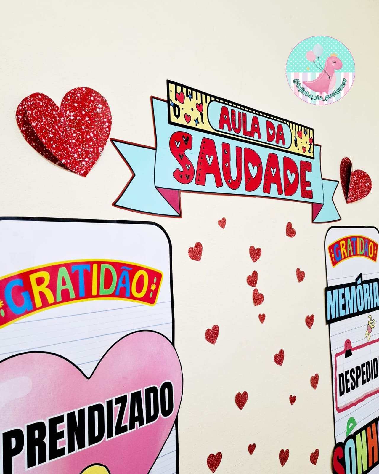 Aula da Saudade-Mural para foto – Lojinha do professor