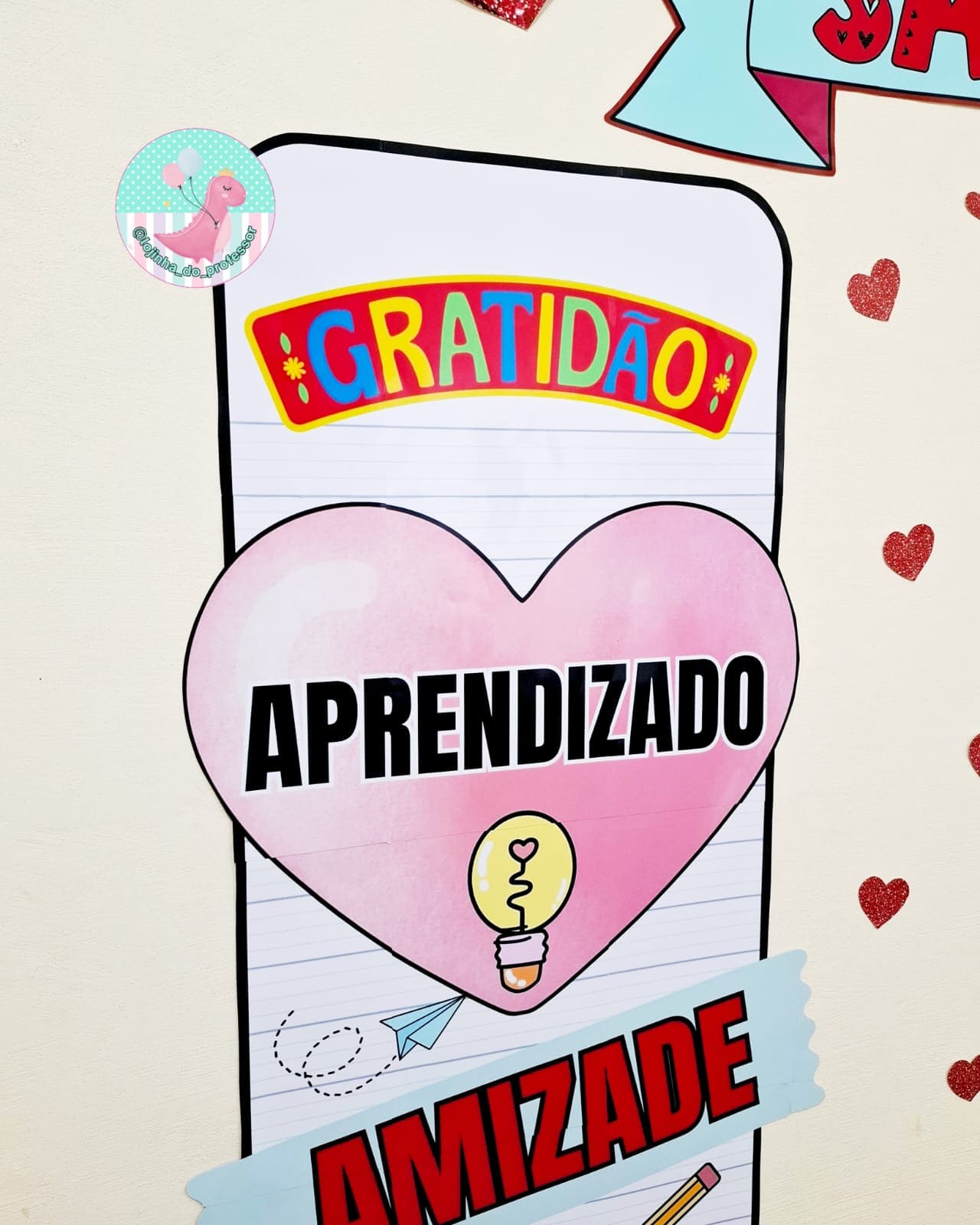 Aula da Saudade-Mural para foto – Lojinha do professor