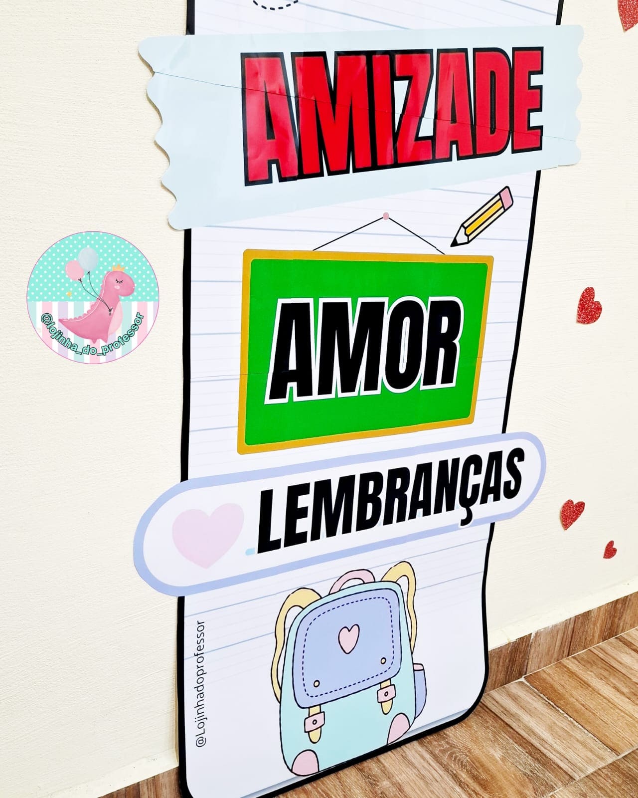 Aula da Saudade-Mural para foto – Lojinha do professor
