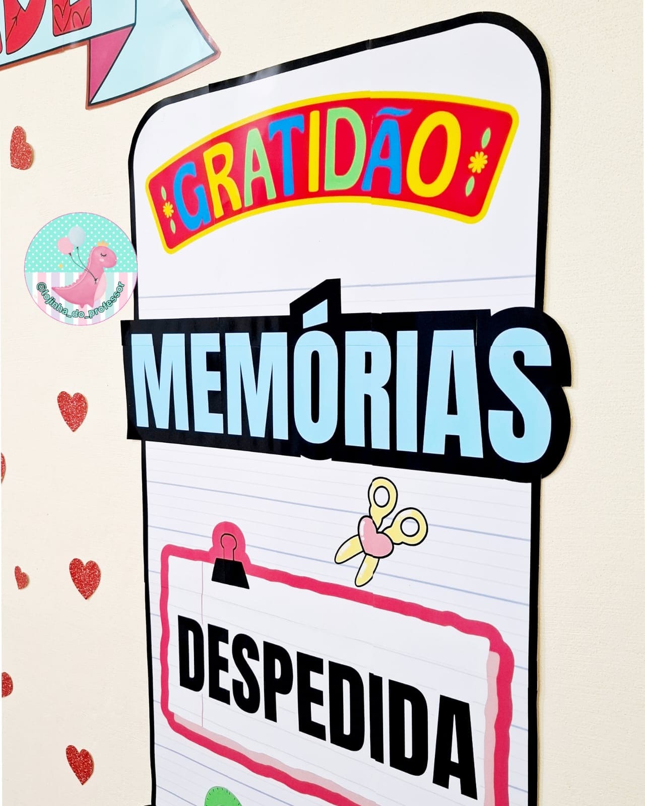 Aula da Saudade-Mural para foto – Lojinha do professor