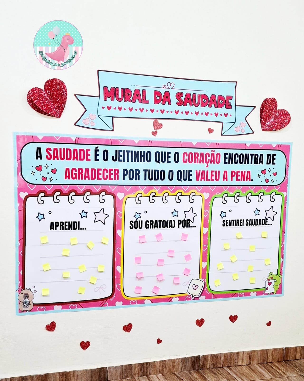 Mural da Saudade-Aula da Saudade – Lojinha do Professor