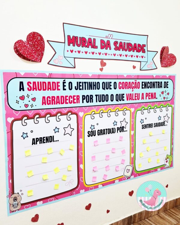 Mural da Saudade-Aula da Saudade – Lojinha do Professor