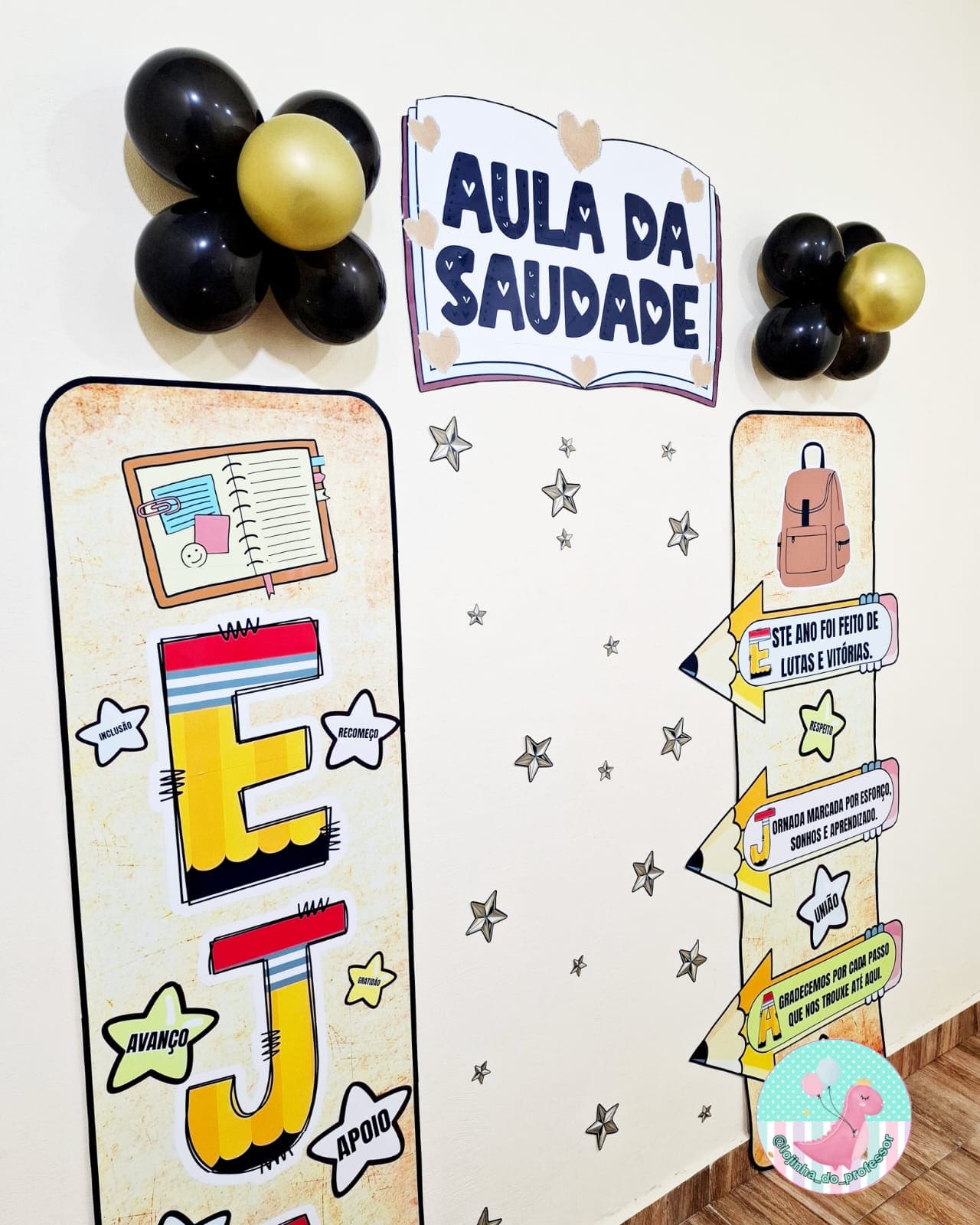 EJA-Aula da Saudade-Mural para foto – Lojinha do Professor