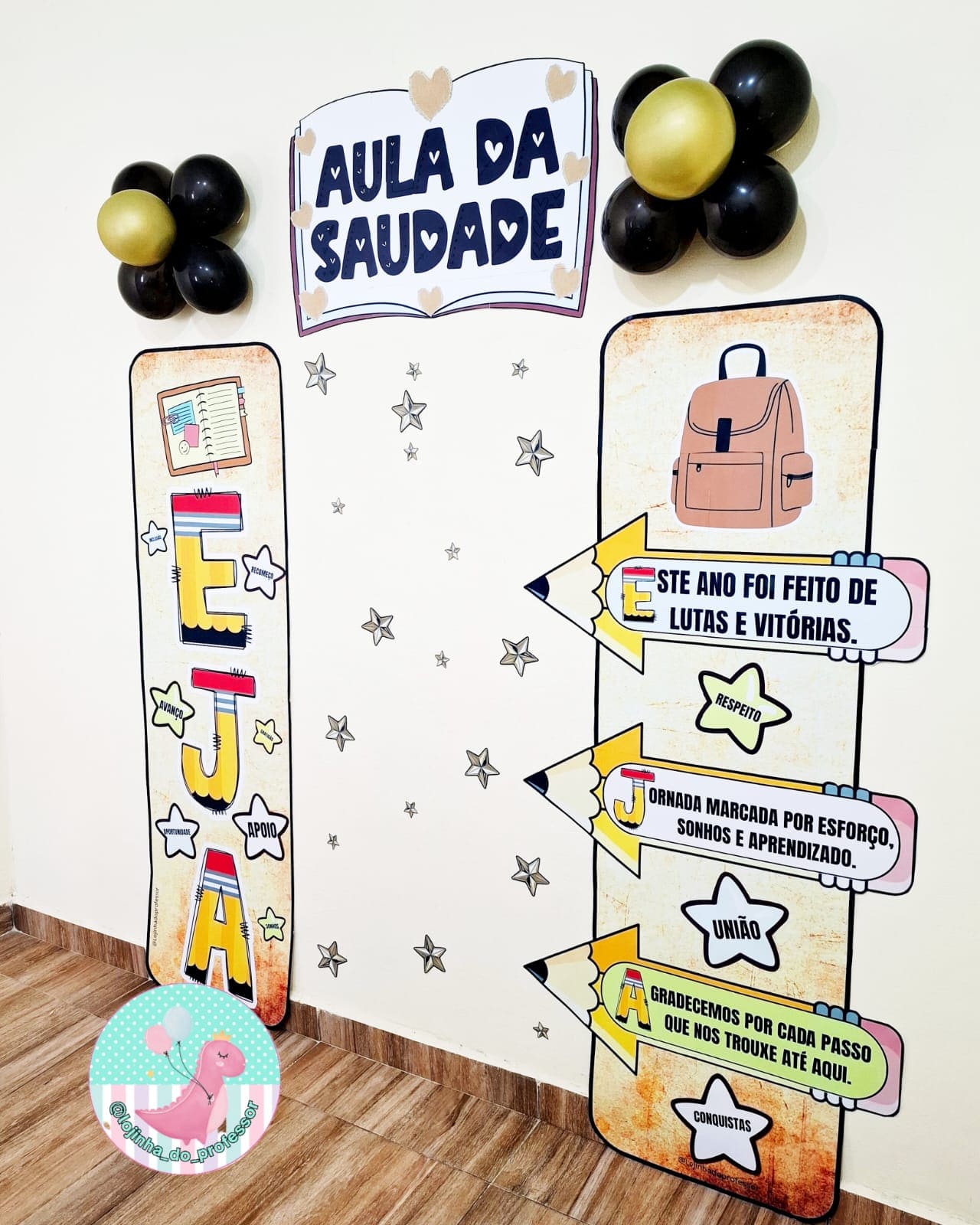 EJA-Aula da Saudade-Mural para foto – Lojinha do Professor