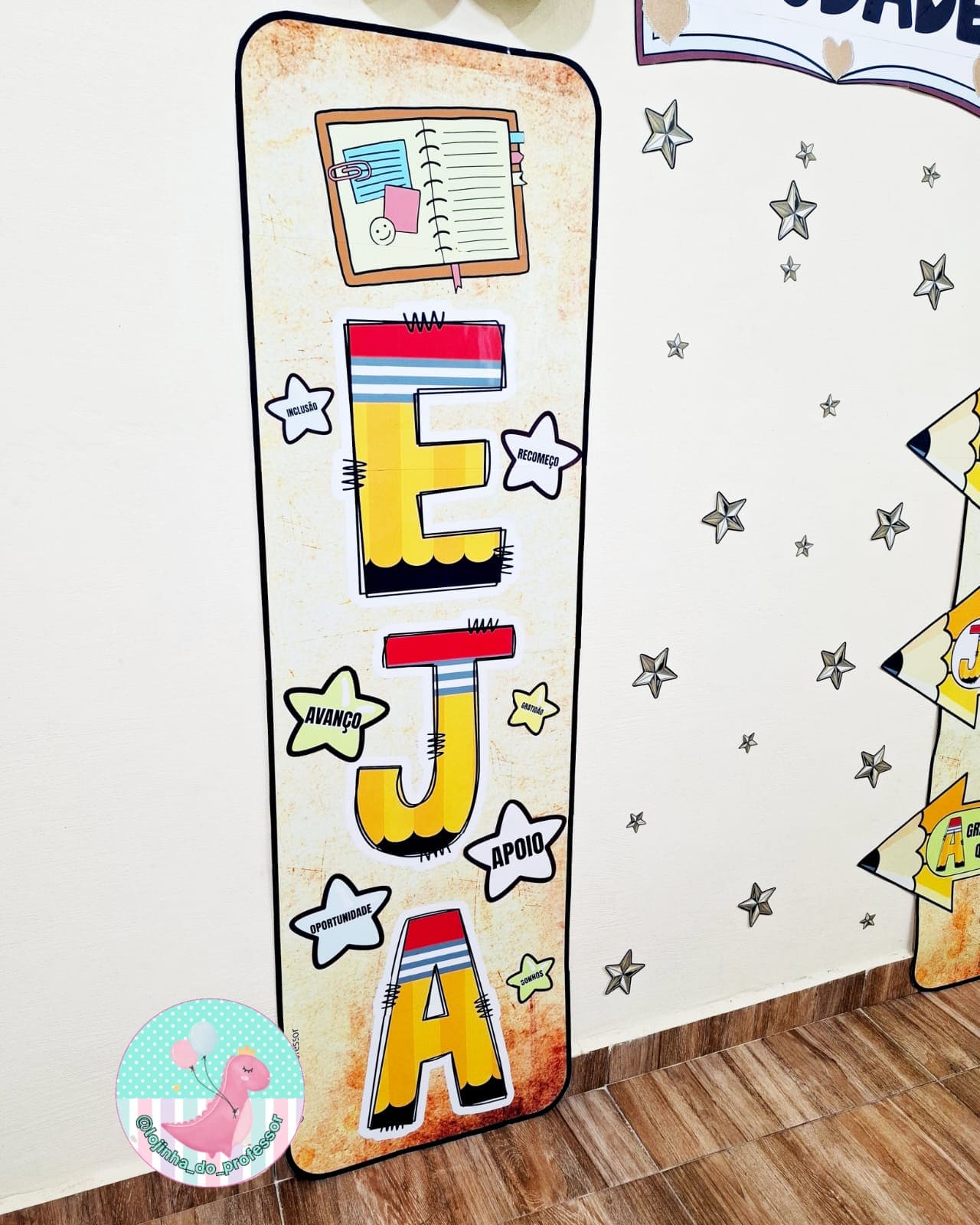 EJA-Aula da Saudade-Mural para foto – Lojinha do Professor