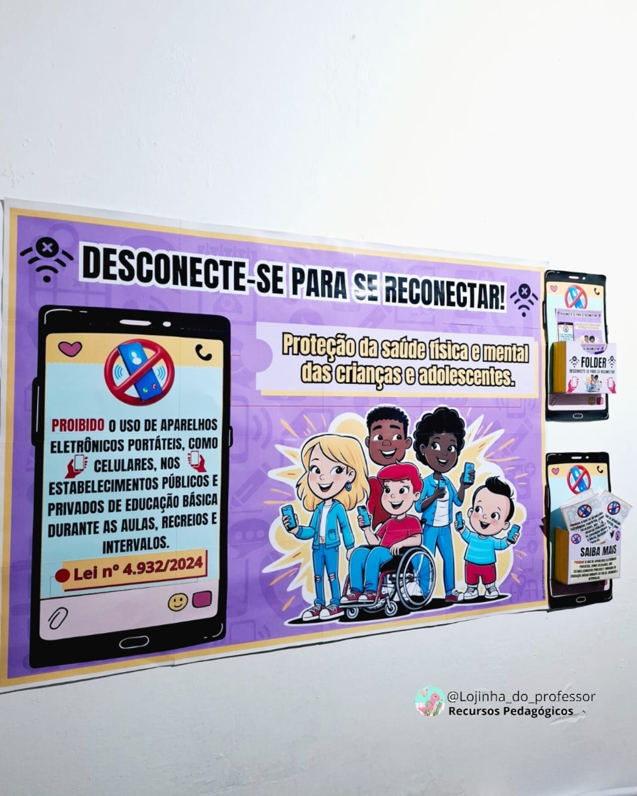 Painel Celular na Escola – Desconectar para Conectar – Lojinha do professor
